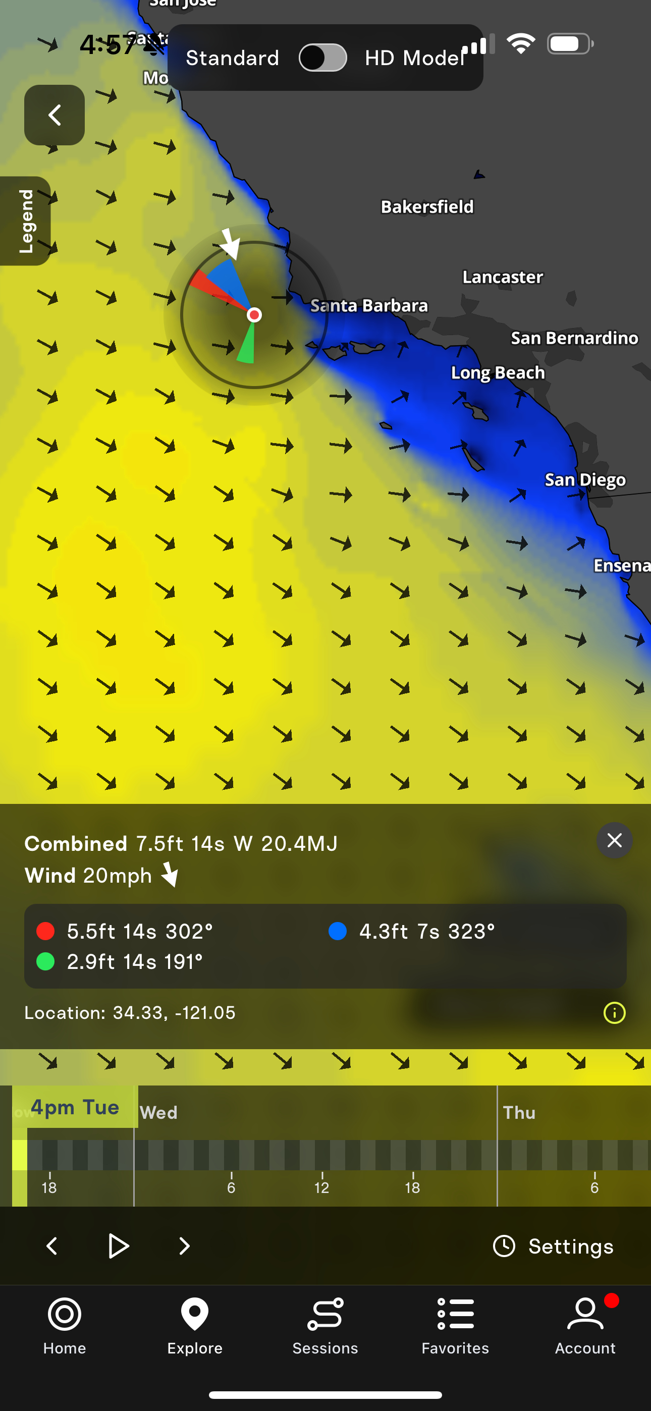Understanding the iOS Explore Tab (Map of Spots, Buoys, Wind Stations ...